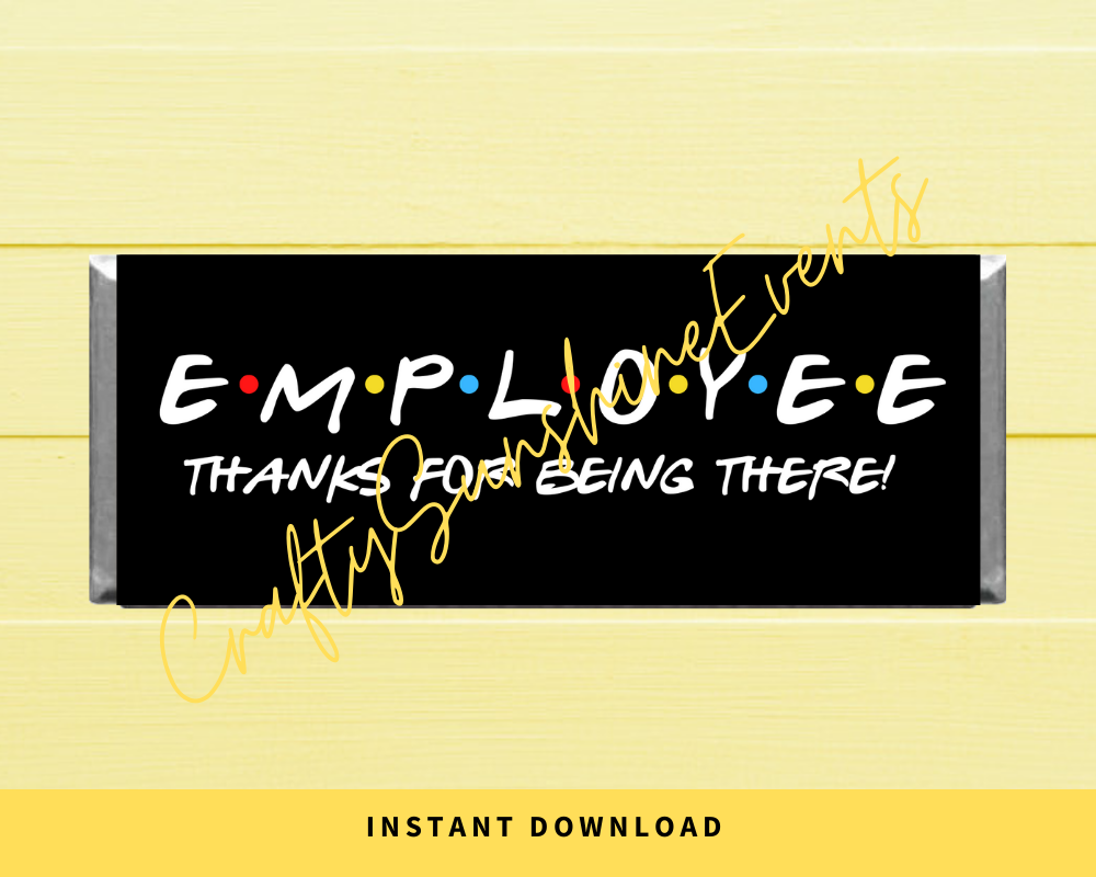 INSTANT DOWNLOAD Friends Themed Employee Chocolate Bar Wrappers ...